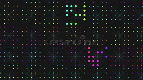 Symmetrical Grid Pattern Repeating Dots Form Intricate Design Stock Footage Video Of Blue
