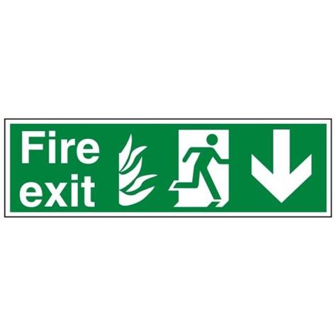 Push Bar To Open Fire Exit Signs
