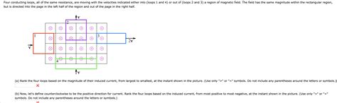 Solved Four Conducting Loops All Of The Same Resistance