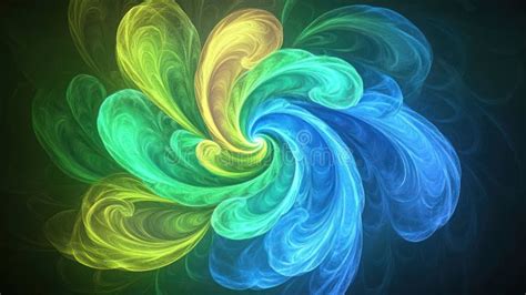 A Vibrant Abstract Swirl Of Colors Creating A Dynamic Visual Effect Stock Illustration