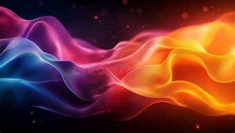 Abstract Gradient Background With Colorful Flowing Shapes Creating Vibrant And Dynamic Visual