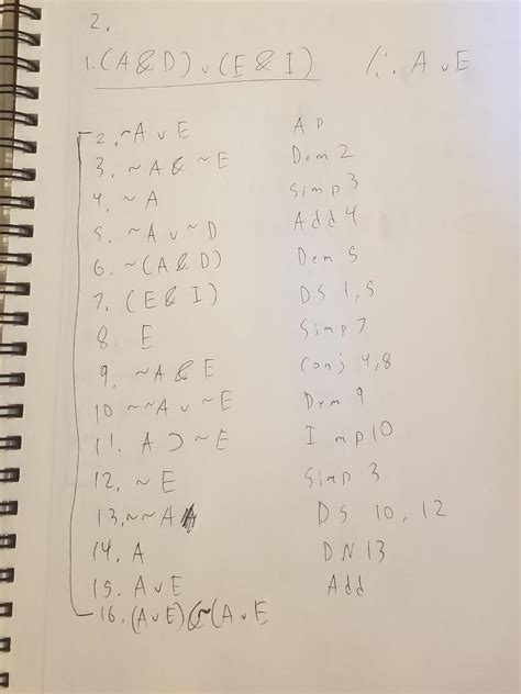 Solved Symbolic Logic Proofs A And D V E And I