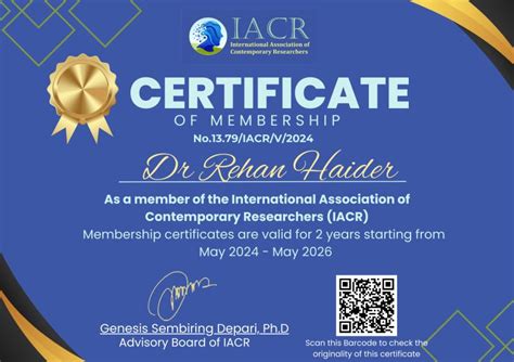 Dr Rehan Haider On Linkedin Research Certificate