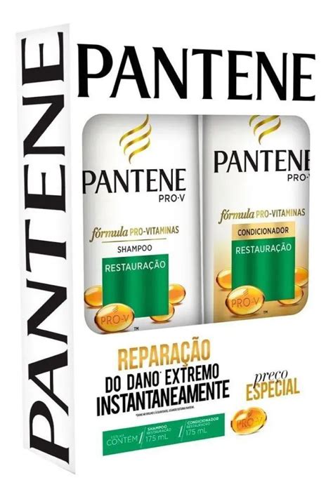 Kit Pantene Restauração Shampoo 175ml Condicionador 175ml Droga Raia