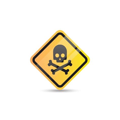 Premium Vector Danger Warning Sign Logo Icon Vector Design Template