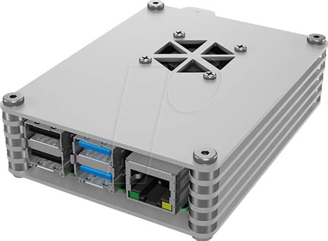 RPI CASE RP109 Housing For Raspberry Pi 4 Aluminium Silver At Reichelt Elektronik