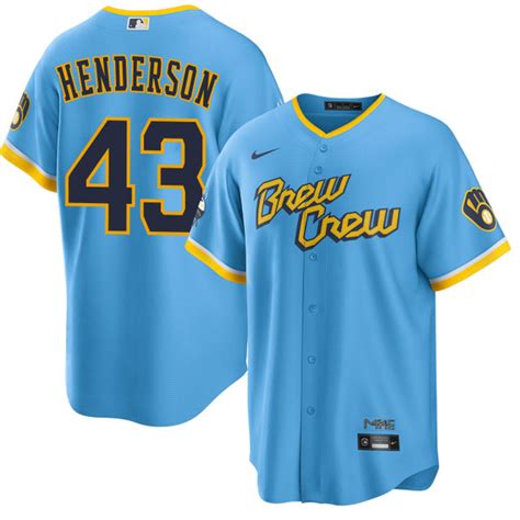 Logan Henderson Milwaukee Brewers City Connect Jersey By Nike