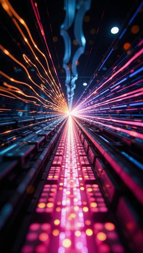Particle Accelerator Beamline Showcases Highspeed Charged Particles