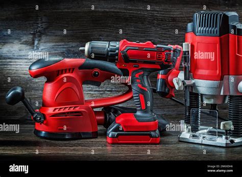Electric Hand Tools Red Wood Sanding Mashine Corded Jigsaw Cordless Drill And Small Plunge