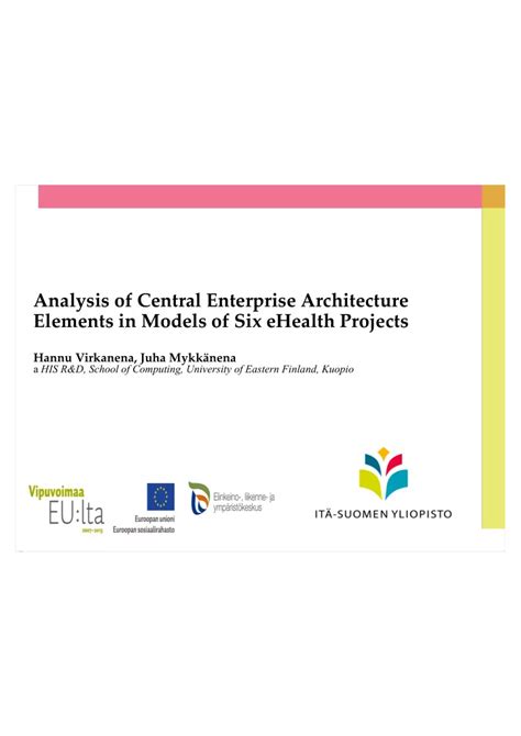 Pdf Analysisofcentralenterprisearchitecture Pdf Document 827254