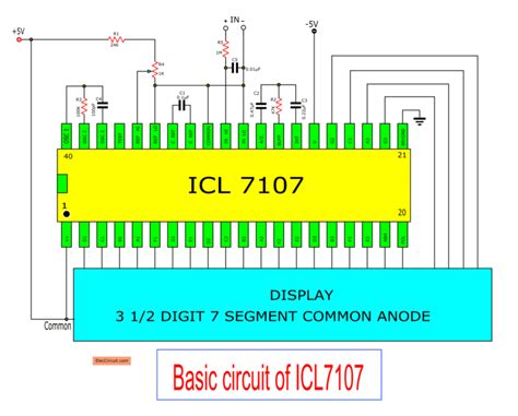 Digital Voltmeter Circuit Diagram Using ICL7107 7106 With PCB Electronic Circuit Projects