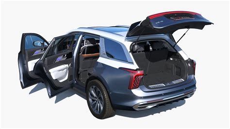 Faw Hongqi E Hs9 Ev 2022 With Interior 3d Model Animated Rigged Cgtrader