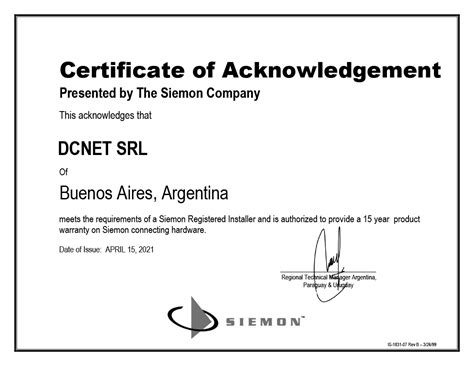 Certificaciones Dc Net