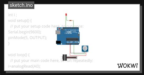 類比調整輸出值 Wokwi Esp32 Stm32 Arduino Simulator