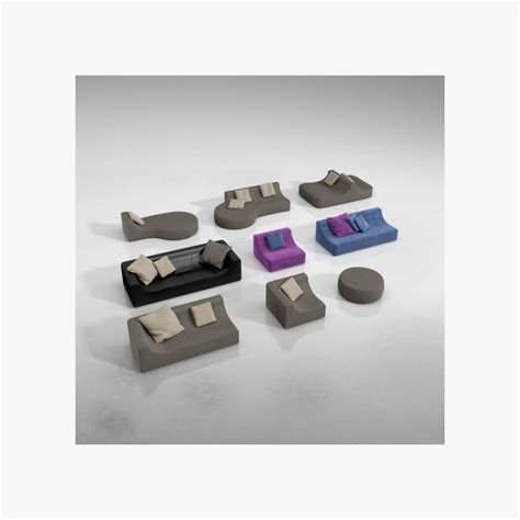 Assorted Modular Sofas 04 3d Model Download Sofa On