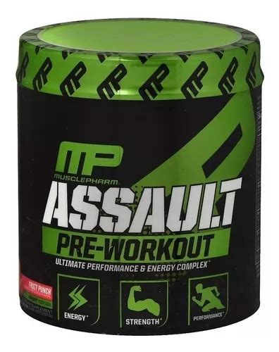 Suplemento em pó Muscle Pharm Assault Assault Pre-Workout pré treino ...