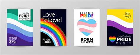 프라이드 플래그 배경과 Lgbtqia 프라이드 먼스 타이포그래피가 있는 포스터 전단지 스토리를 위한 프라이드의 달 템플릿 0명에 대한 스톡 벡터 아트 및 기타 이미지