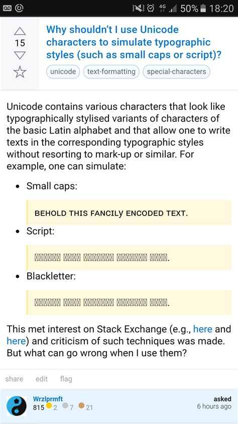 Text Formatting Why Shouldnt I Use Unicode Characters To Simulate
