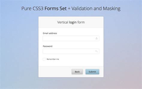 Pure Css3 Forms Set Validation And Masking By Voky Codecanyon Pure Css3 Forms Set Validation And Masking By Voky Codecanyon