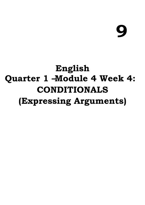 English 9 Quarter1 Week1 Module4 Pdf