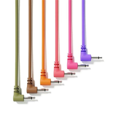 Right Angle Mono Modular Patch Cables Ts 3 5mm 1 8 Inch Reverb