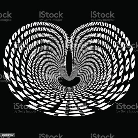 Binary Code Background Decryption And Encoding Stock Illustration
