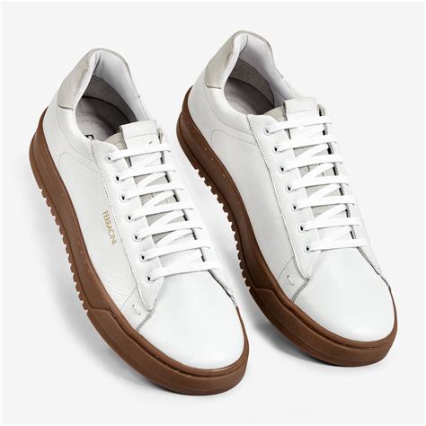 Tênis Masculino Branco Com Solado Marrom City Ferracini Ferracini