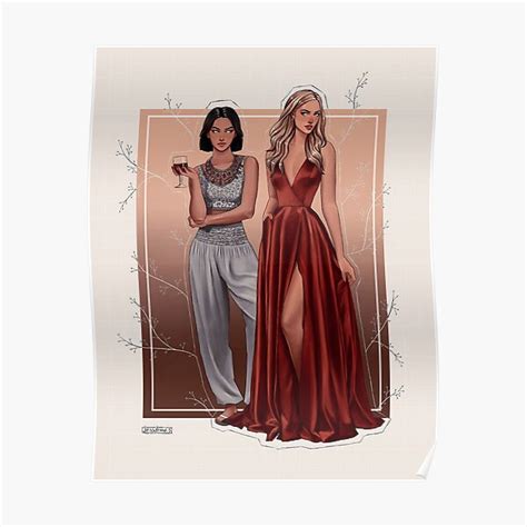 Amren And Mor Poster By Jessketchs Redbubble