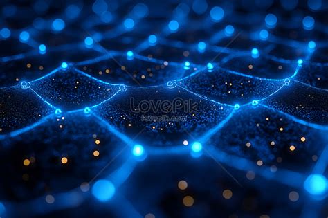 블루 스크린 배경의 라인 그리드