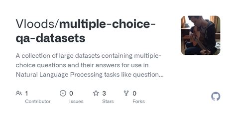 github vloods multiple choice qa datasets a collection of large