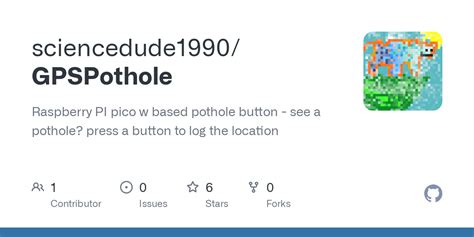 GitHub Sciencedude GPSPothole Raspberry PI Pico W Based Pothole Button See A Pothole