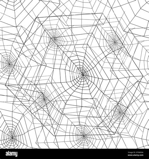 Spider Web Seamless Pattern Stock Vector Image Art Alamy