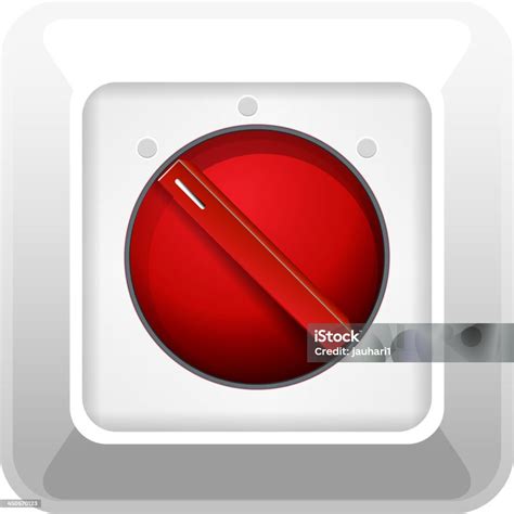 Red Selector Switch Stock Illustration Download Image Now Abstract Cable Choice Istock