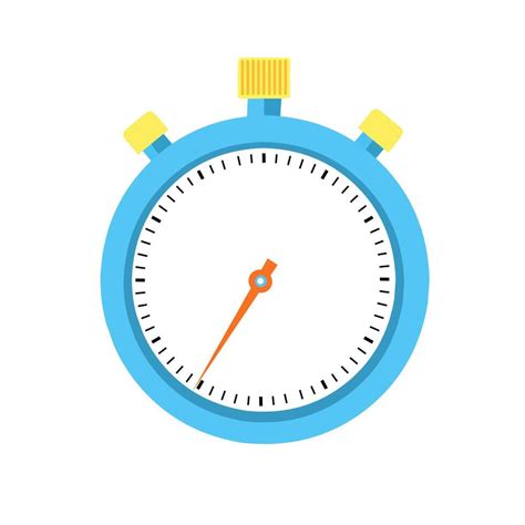 Illustration Of A Stopwatch Showing Designed With Clean Lines And Bright Colors This Timer Icon