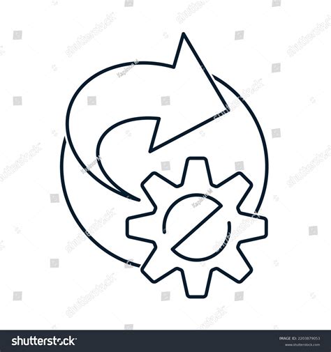 Improvement Technical Capabilities Vector Icon Isolated Stock Vector Royalty Free