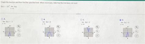 Solved Graph The Function And Then Find The Specified Limt