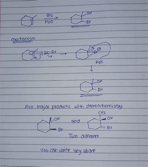Solved 04 Question 7 Points The Reaction Below Produces Two Major