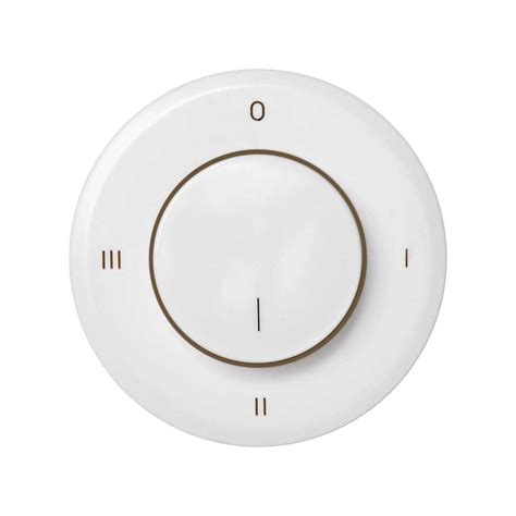 Cover For 2 Way Rotary Switch With 4 Positions And 0 I Ii Iii Symbol White Simon 88 Simon