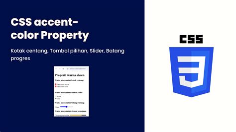 Belajar Css Lanjutan 155 Css Accent Color Property — Minarsih Tech