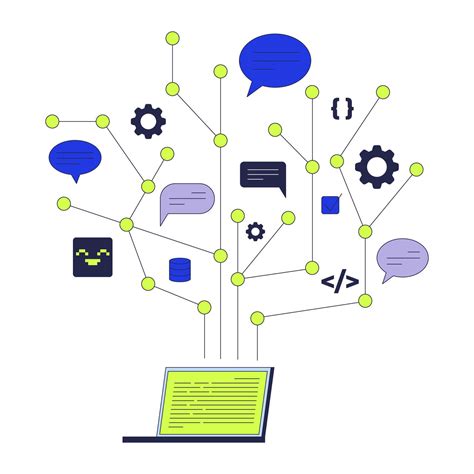Laptop Generating Communication And Coding Tree Structure 2d
