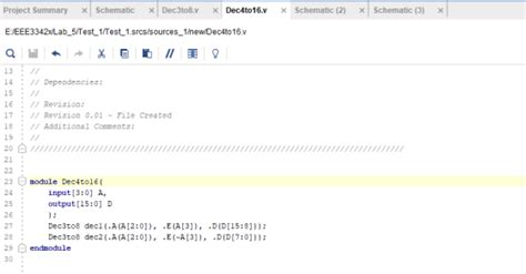Write A Verilog Simulation Code For A 3 To 8 Decoder And A Simulation