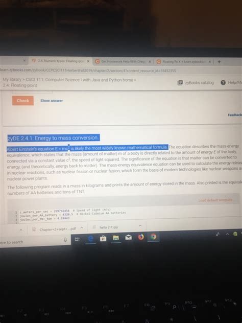 Solved C Get Homework Help Wit Zy 24 Numeric Types