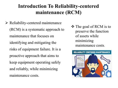 Reliability Centered Maintenance Rcm And Total Productive Maintenance Tpm Pptx