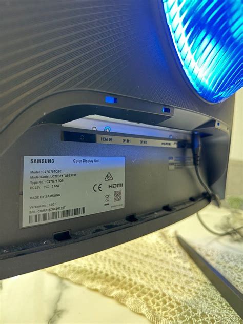 Samsung Odyssey G7 Curve 27inc Computers And Tech Desktops On Carousell
