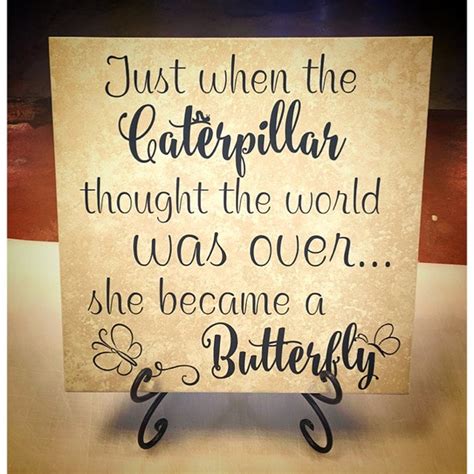 Butterfly Wall Decal Just When The Caterpillar Thought The Etsy