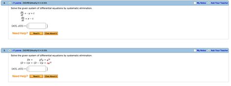 solved solve the given system of differential equations by