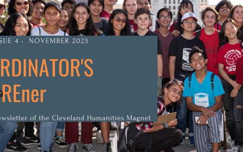 Coordinators Corener November 2023 Cleveland Humanities Magnet