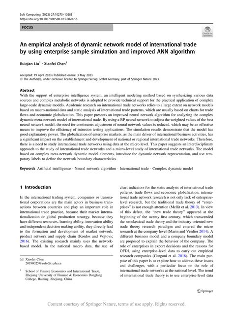 An Empirical Analysis Of Dynamic Network Model Of International Trade By Using Enterprise Sample