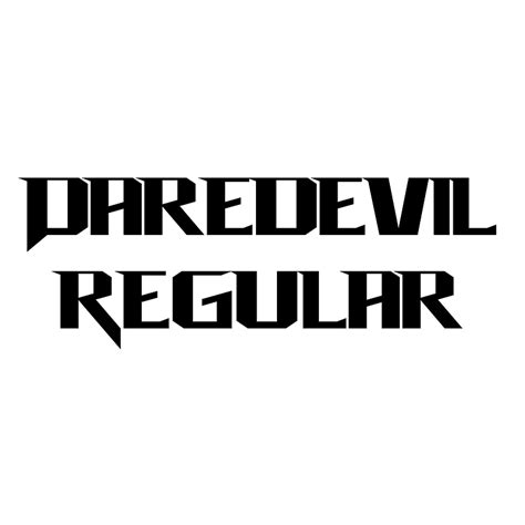 Daredevil Regular Free Fonts On