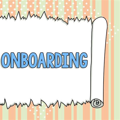 Writing Displaying Text Onboarding Business Approach Action Process Of Integrating A New